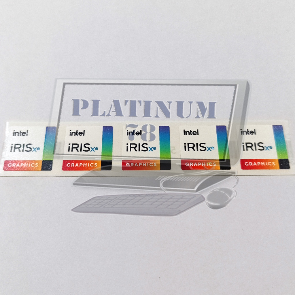 Jual Sticker Stiker Logo intel iRIS iRISxe Graphics Original | Shopee ...