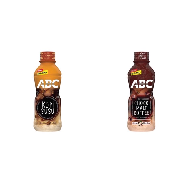 Jual ABC Choco Malt Coffee & ABC Kopi Susu Botol 200ml | Shopee Indonesia