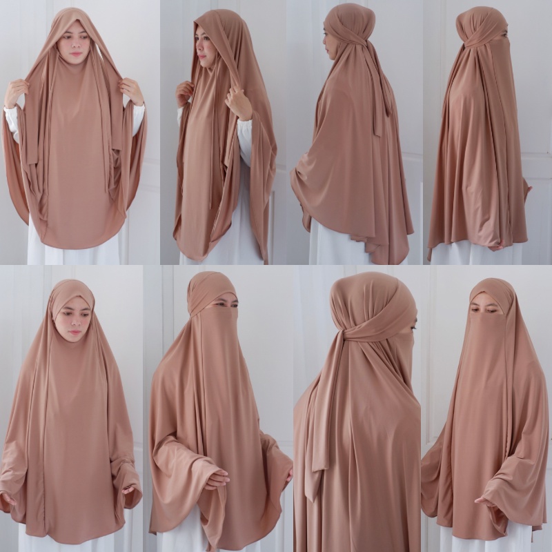 Jual HIJAB FRENCH HIMAR JUMBO / HIJAB SYARI NIQAB/ HIJAB NIQAB TALI ...