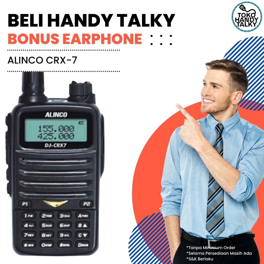 Jual HANDY TALKY ALINCO DJ-CRX 7 DJCRX7 DUALBAND VHF UHF 400MHz NEW ORIGINAL GARANSI RESMI ...