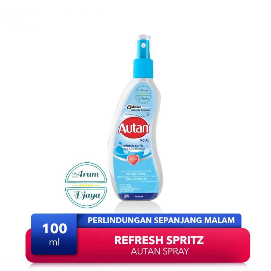 Jual Autan Spray Refresh Spritz Liquid Bottle Spray Anti Nyamuk Spray ...