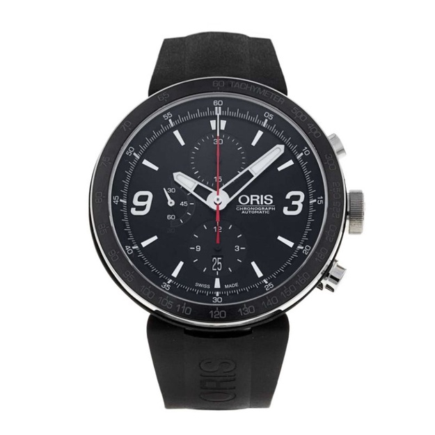 Jual Jam tangan Oris TT1 Black Dial Rubber Original watch 674-7659 ...