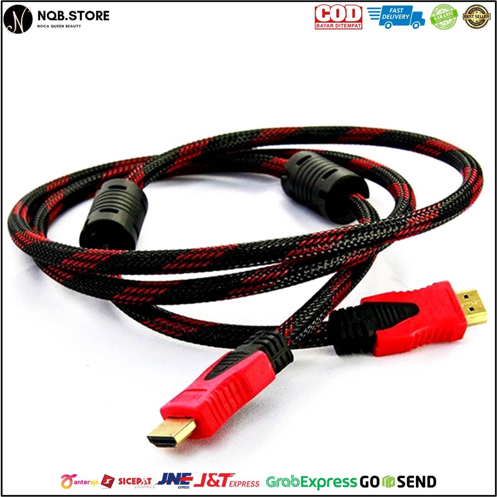 Jual Kabel HDMI To HDMI Panjang 3M Serat Jaring High Speed - 3 Meter ...