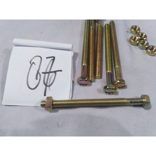 Jual Baut Mur kuningan diameter 6 mm panjang 8 cm kunci 10 6 m x 80mm ...