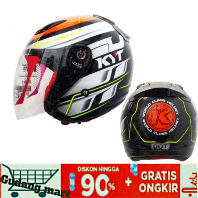 Jual Helm KYT Dj maru #13 Official KYT Word Class Original Helm Cowok / Helm Cewek Berkualitas ...