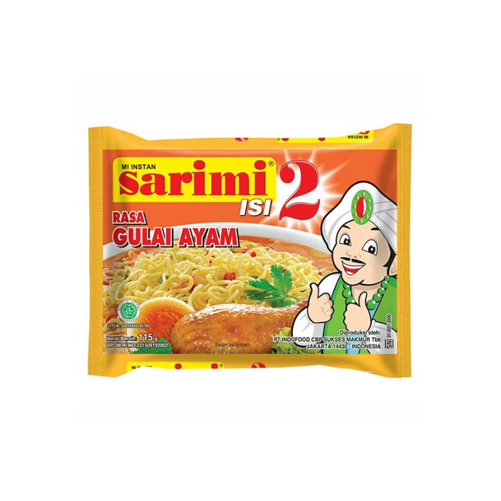 Jual Sarimi Mie Instant (Isi 2) Gulai Ayam Pck 115G | Shopee Indonesia