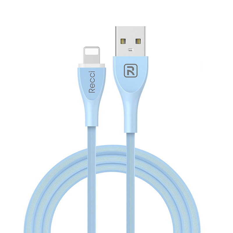 RECCI USB Kabel 2.4A Iphone/Micro/Type-C Fast Charging RTC-N07 Biru ...