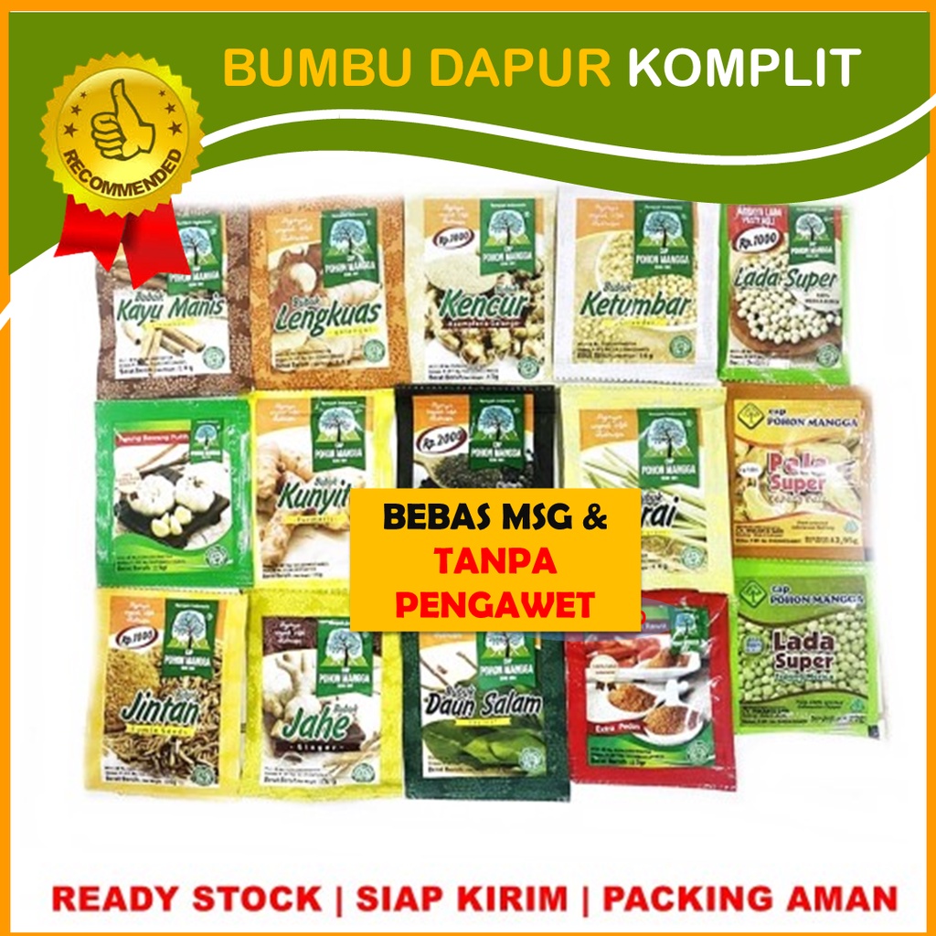 Jual Bumbu Dapur Sachet Cap Pohon Mangga Bebas MSG Tanpa Pengawet ...