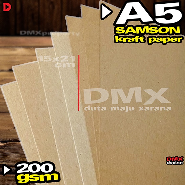 Jual Kertas Samson Kraft Paper A5 Tebal 200 gsm | Shopee Indonesia