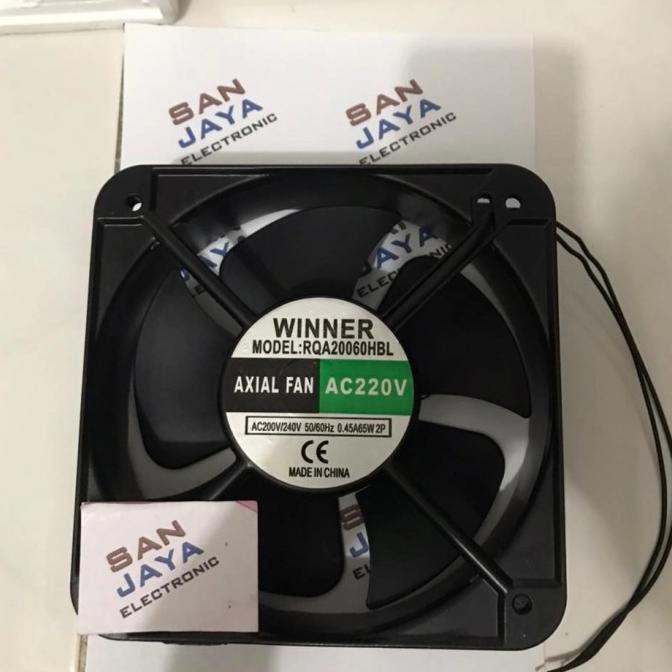 Jual WINNER Cooling Fan Kotak 8"(20cm)AC 220V,Ball Bearing,Motor Besar ...