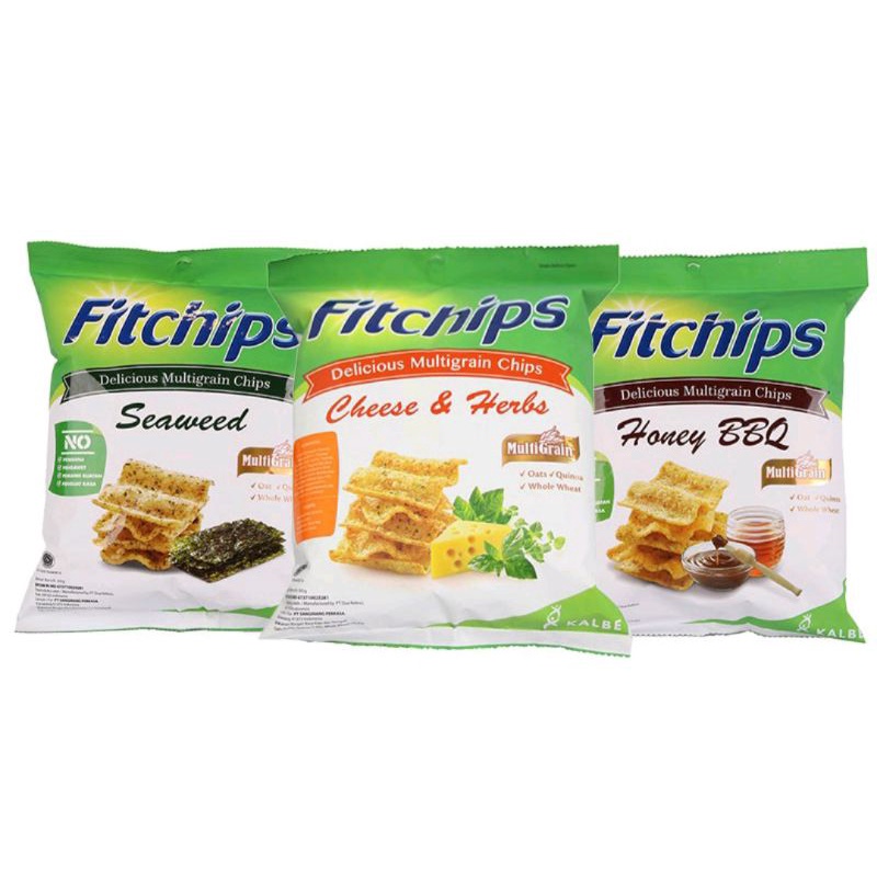 Jual Fitchips fit chips cheese and herbs seaweed honey BBQ cemilan Ibu ...