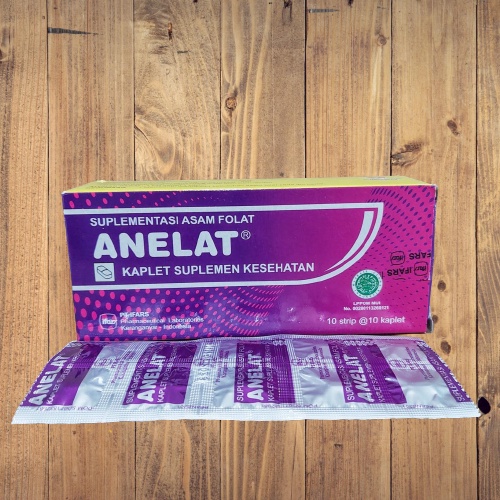 Jual ANELAT TABLET PER BOX VITAMIN ASAM FOLAT | Shopee Indonesia