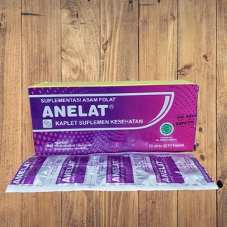 Jual ANELAT TABLET PER BOX VITAMIN ASAM FOLAT | Shopee Indonesia