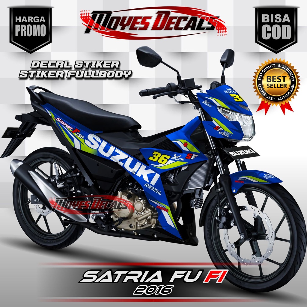 Jual Decal Satria F 150 Decal Motor Satria FU FI Decal Suzuki Satria F ...