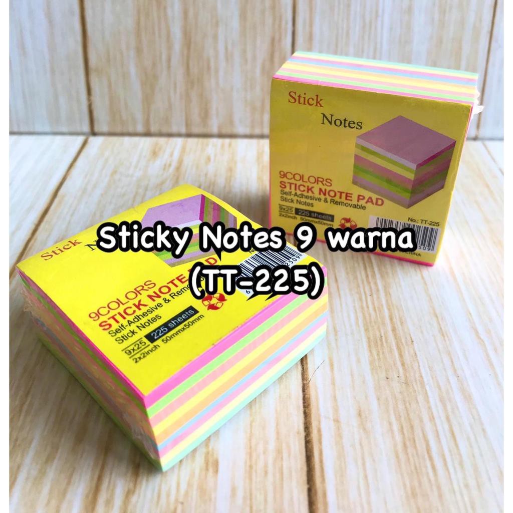 Sticky Notes 9 Warna TT-225 | Shopee Indonesia