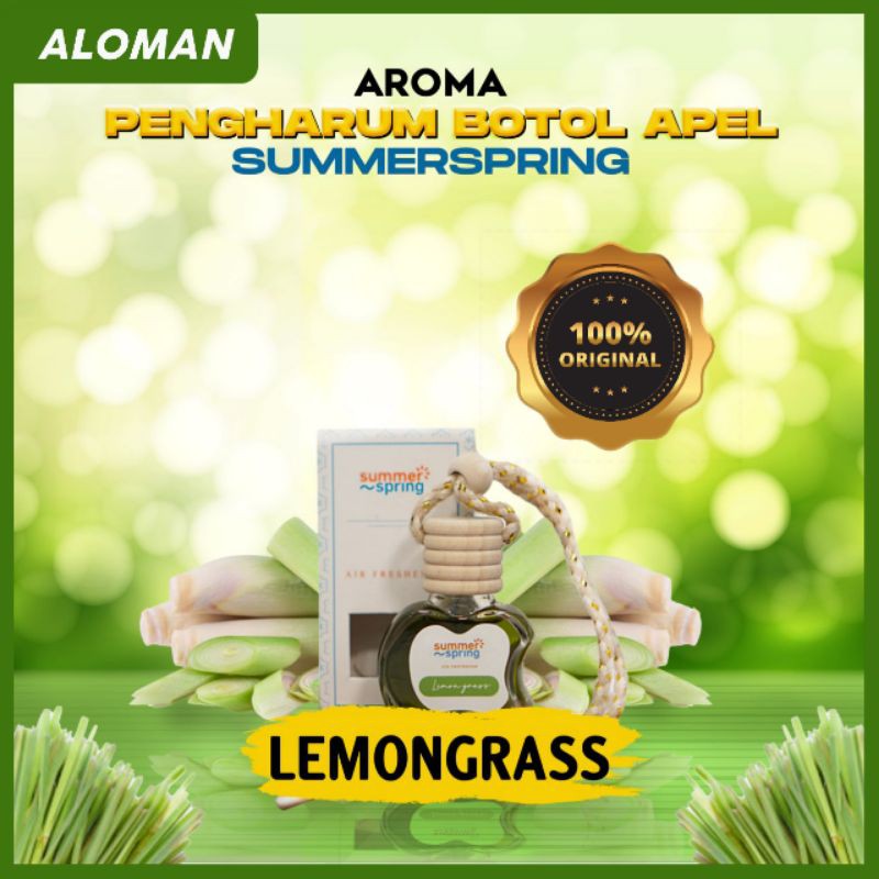 Jual Pengharum Ruangan/Mobil Botol Apel Lemon Grass (10 ml) | Shopee ...