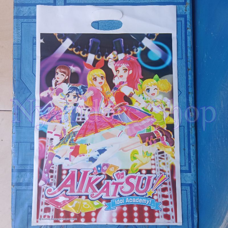 Jual Aikatsu Plastic Bag Tas Plastik Ichigo Hoshimiya Aoi Kiriya Ran ...