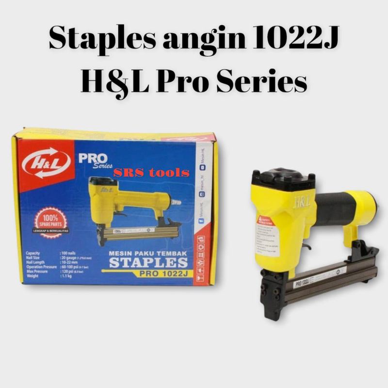 Jual H&L Air Stapler Gun 1022J Mesin Staples Tembak Angin Kompresor ...