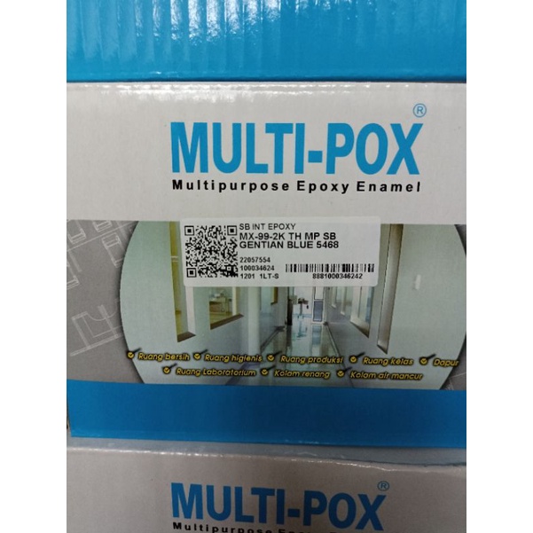 Jual MULTI-POX Cat keramik cat kolam cat ruang kelas cat dapur cat ruang produksi | Shopee Indonesia