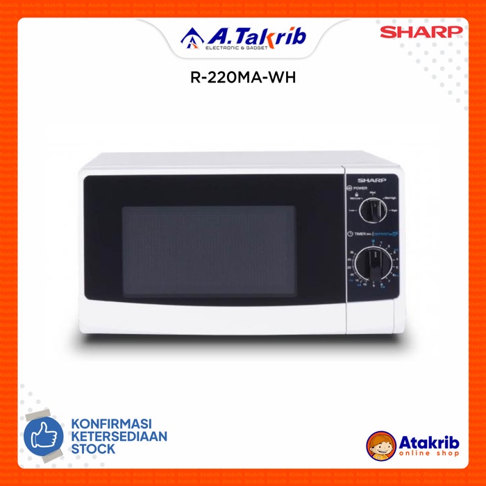 Jual SHARP MICROWAVE R-220MA-WH 450 Watt 20 Liter | Shopee Indonesia