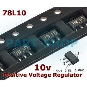 Jual IC 78L10 SMD 7810 0.1A 10V Positive Voltage Regulator SOT89 ...