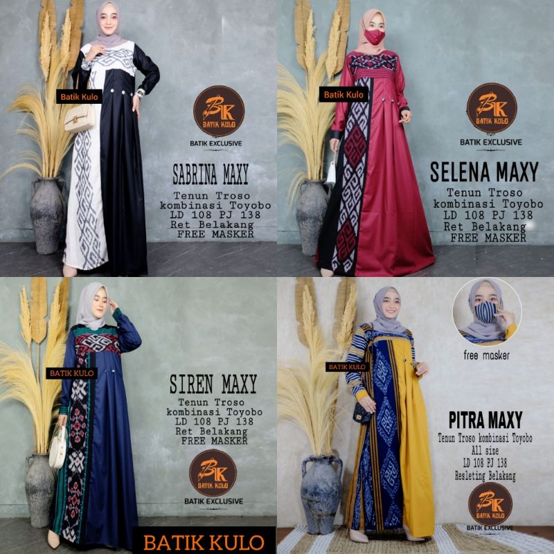 Jual premium gamis tenun ori sabrina | Shopee Indonesia