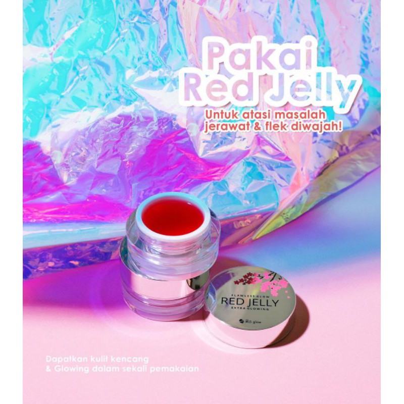 Jual Free masker-Red jelly msglow/red jelly original/red jelly skincare ...