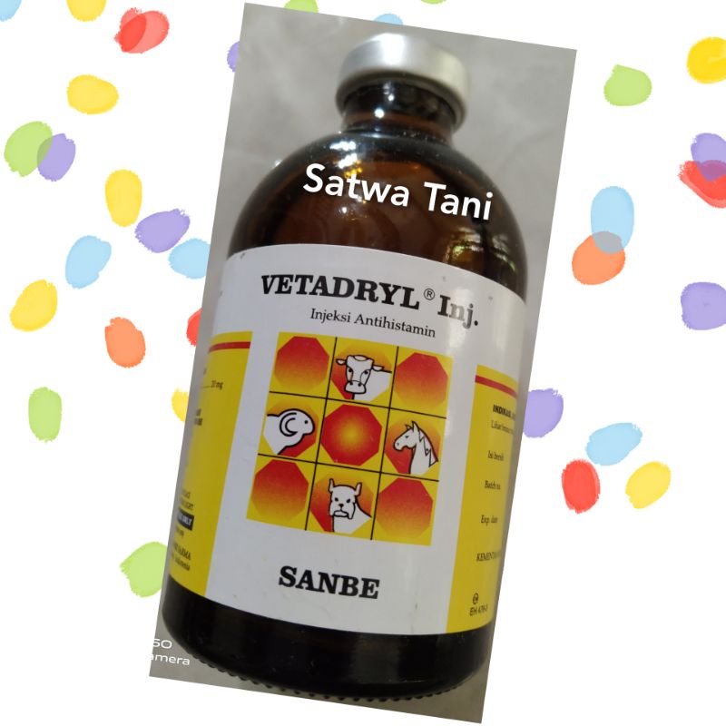 Jual Vetadryl 50 ml (antihistamin konsentrasi tinggi) Indonesia|Shopee ...