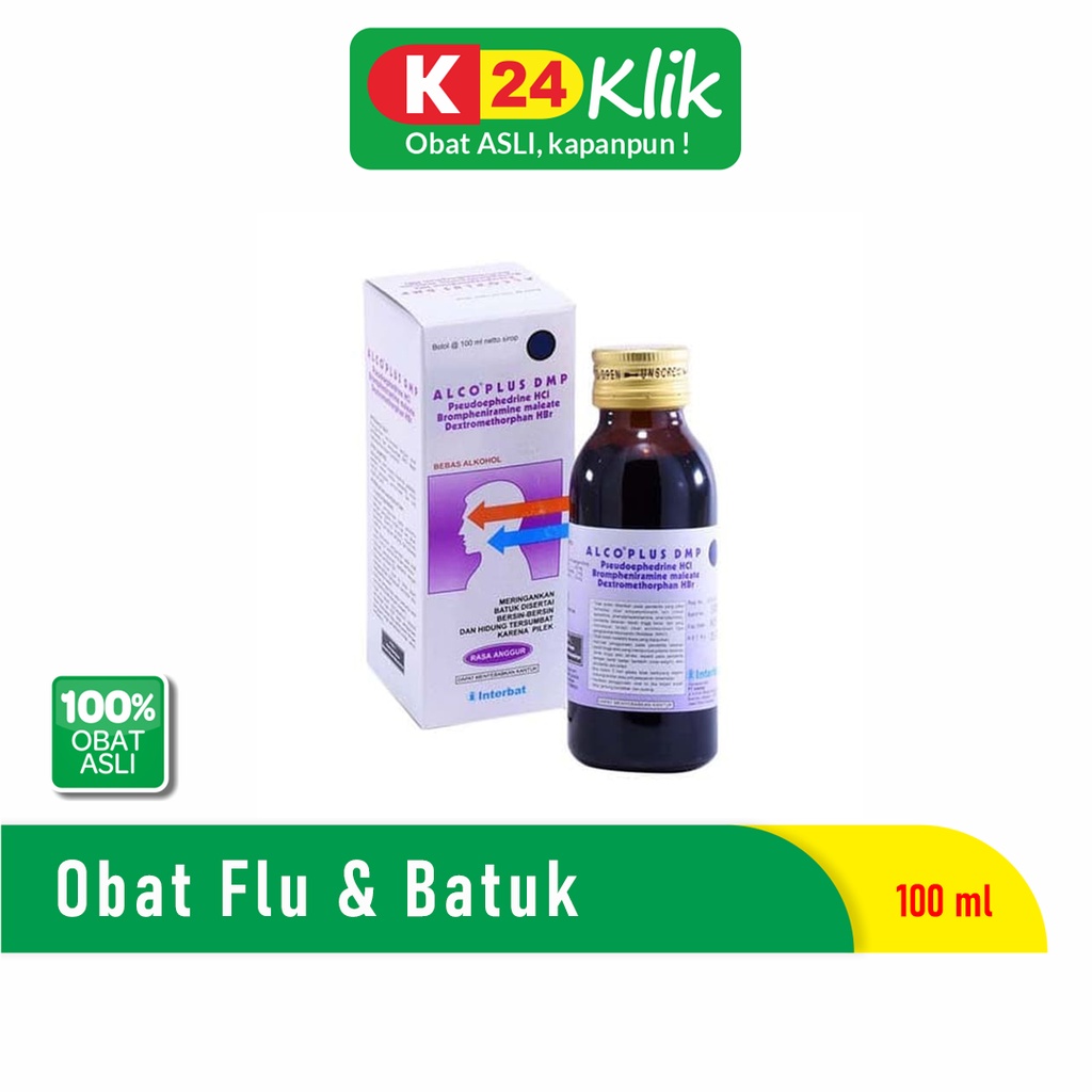 Jual ALCO Plus Dmp Sirup 100ML / Obat Batuk Pilek (1 Pcs) Indonesia ...