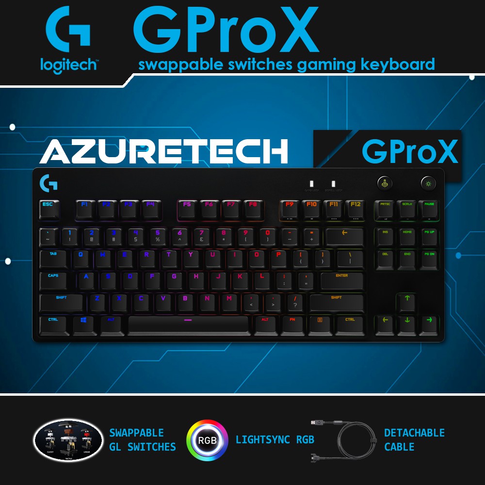 Logitech GPro / G Pro X TKL Mechanical Gaming Keyboard Garansi Resmi ...