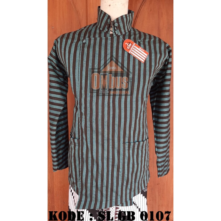 Jual Surjan Lurik Grade B Kode : SLGB 0107 || Busana Jawa || Baju Tradisional || Baju Lurik ...