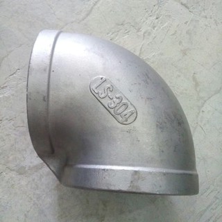 Jual Elbow 90 deg 2-1/2" ss304 class 150 drat knee keni stainless steel ss 304 derajat sus ...