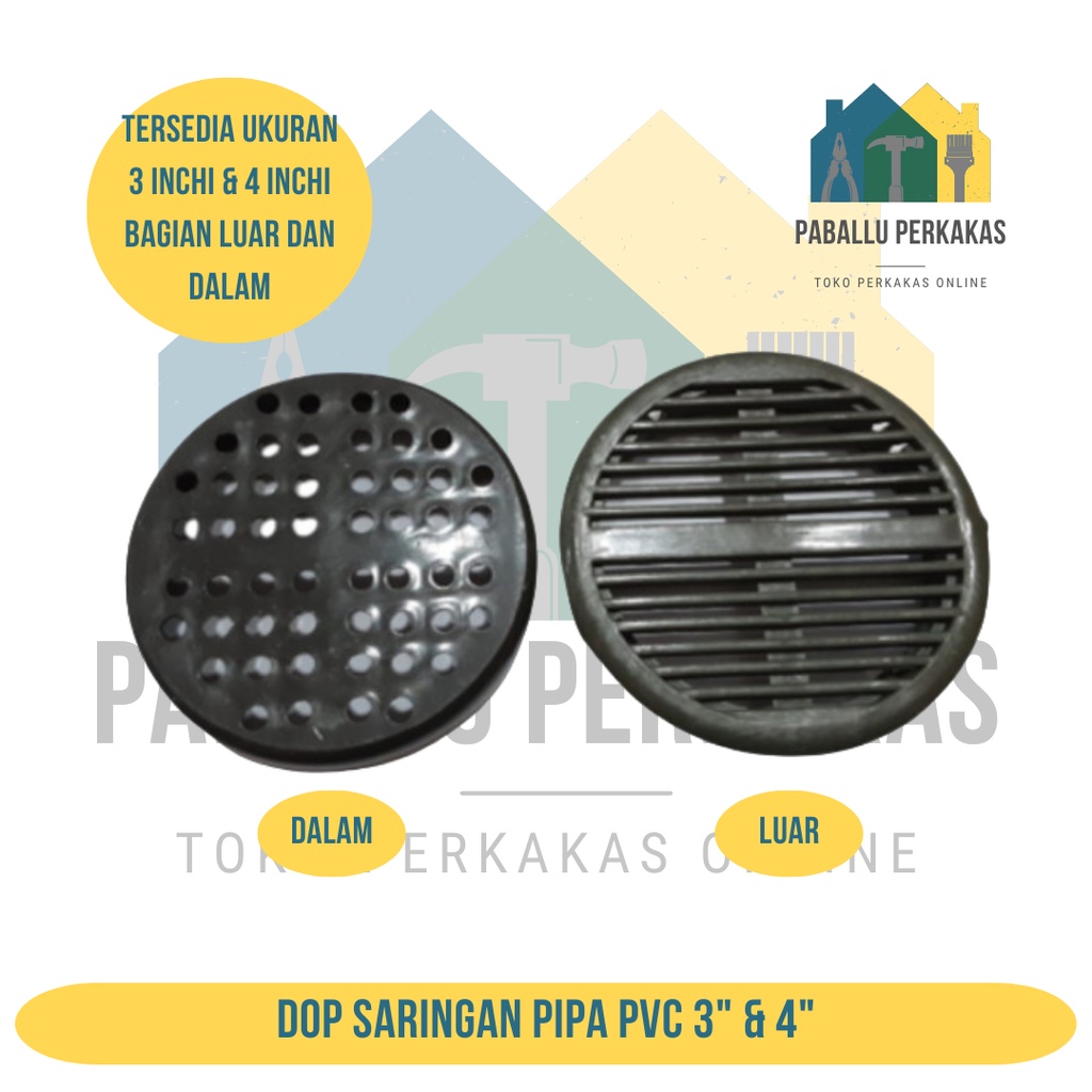 Jual Tutup Dop Biopori Saringan Walet Kotak PVC 3" 4" inch / Tutup Pipa ...
