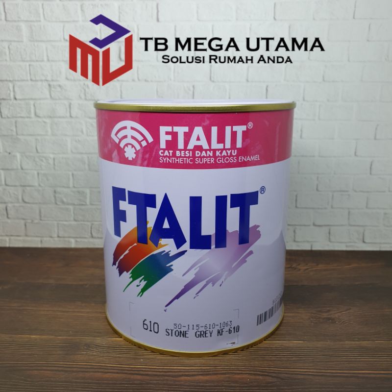 Jual Cat Ftalit 610 Stone Grey 1 kg | Kansai Paint Cat Kayu dan Besi ...