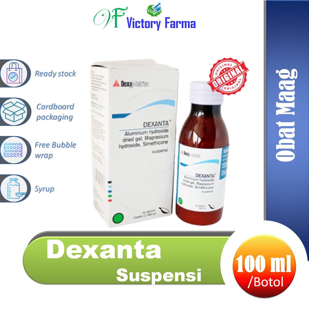 Jual Dexanta Suspensi Sirup 100 ml / Obat Maag dan Asam Lambung ...