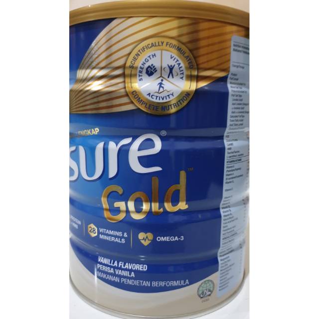 Ensure gold vanilla & green tea & gandum 850gram import singapure ...