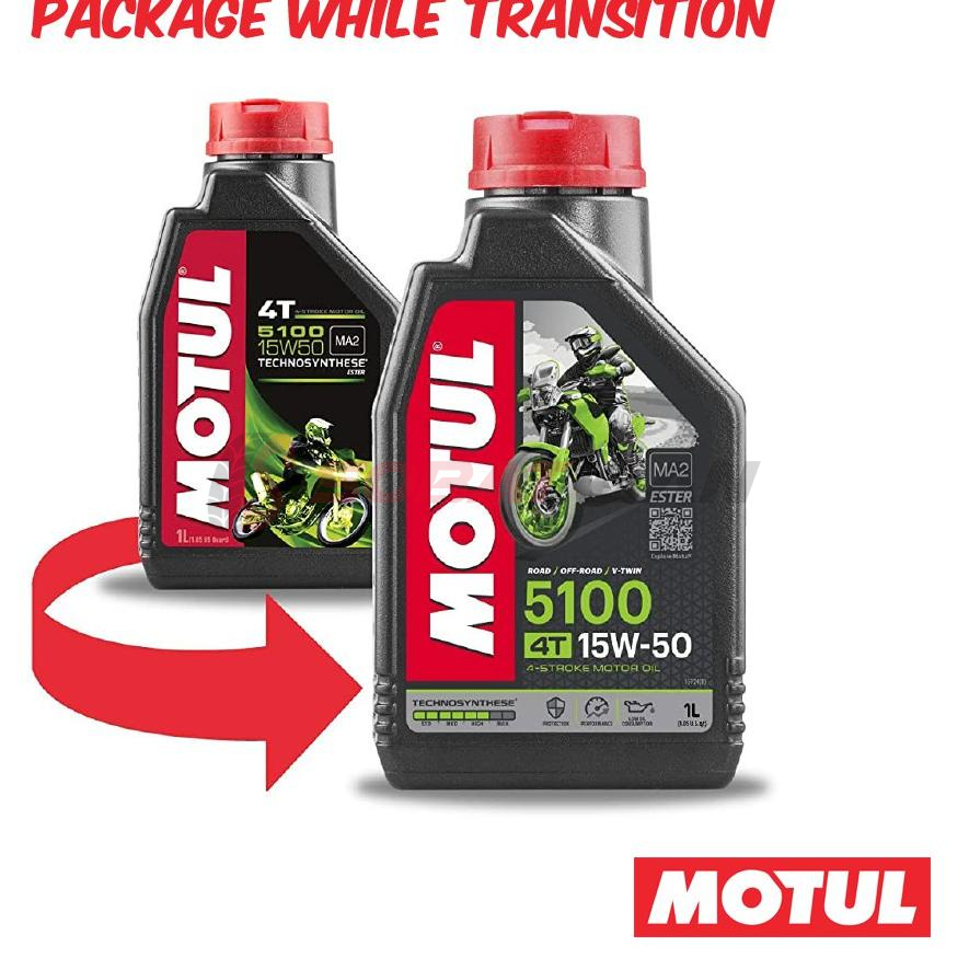Jual MOTUL 4T 5100 10W40 1L - ESTER MA2 OLI MESIN MOTOR PREMIUM ORIGINAL 100% | Shopee Indonesia