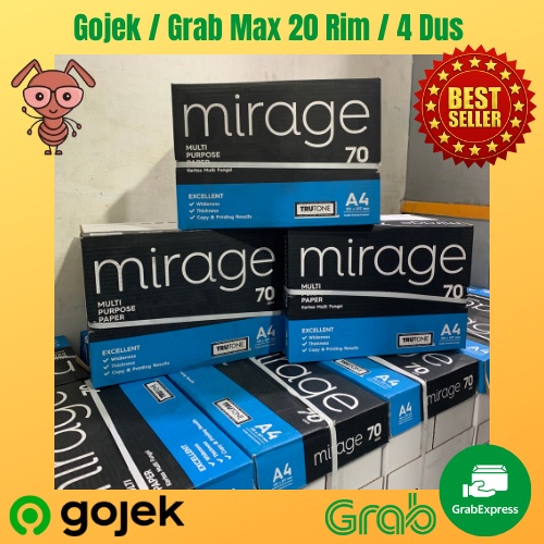 Jual Kertas HVS A4 70gr Mirage !! HARGA PROMO !! | Shopee Indonesia