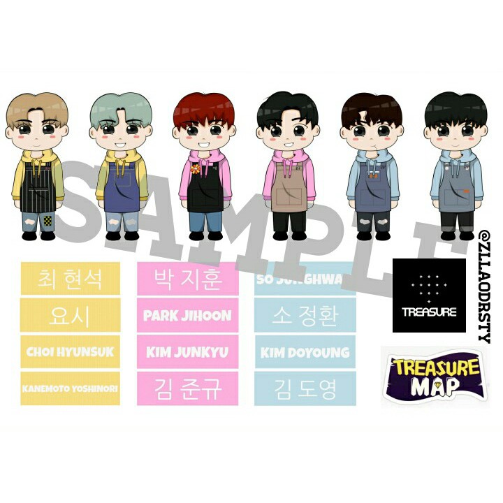 Jual Sticker Set Treasure (chibi vers) | Shopee Indonesia