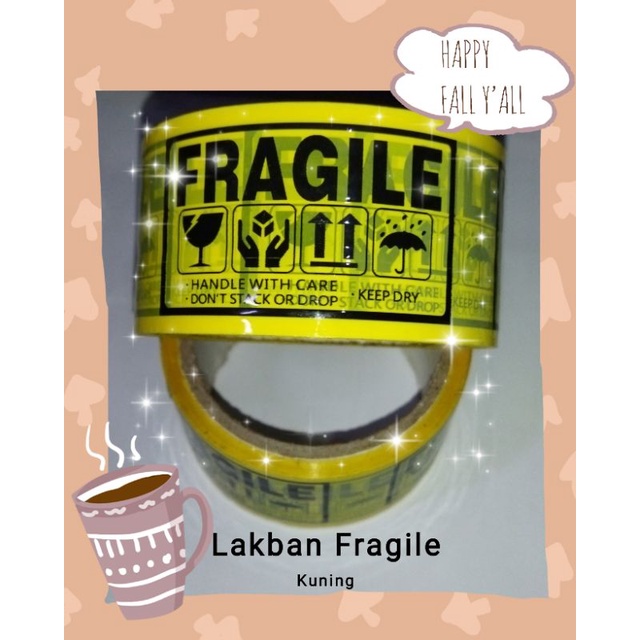 Jual Lakban Fragile Kuning | Shopee Indonesia