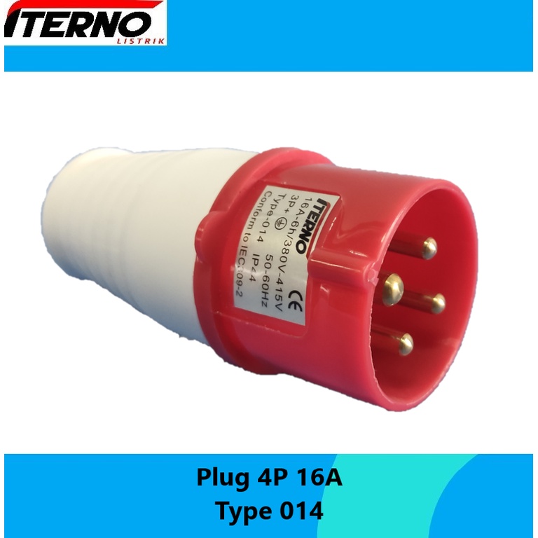 Jual Plug 4P 16A IP44 Iterno | Shopee Indonesia