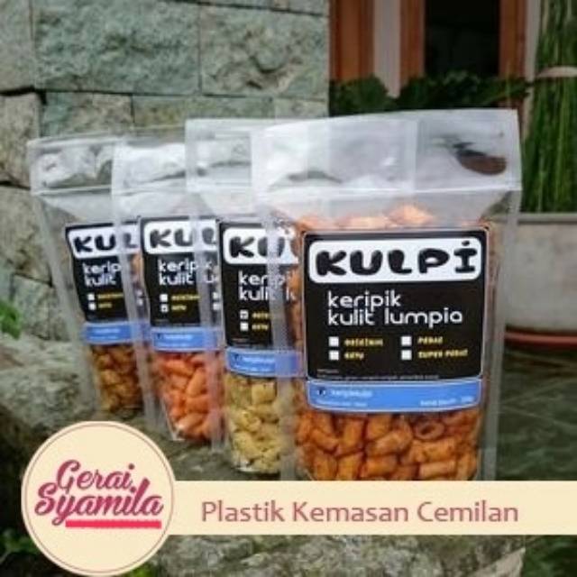 Jual Plastik Kemasan Cemilan 10x17 - Standing Pouch Seal Lebar ...
