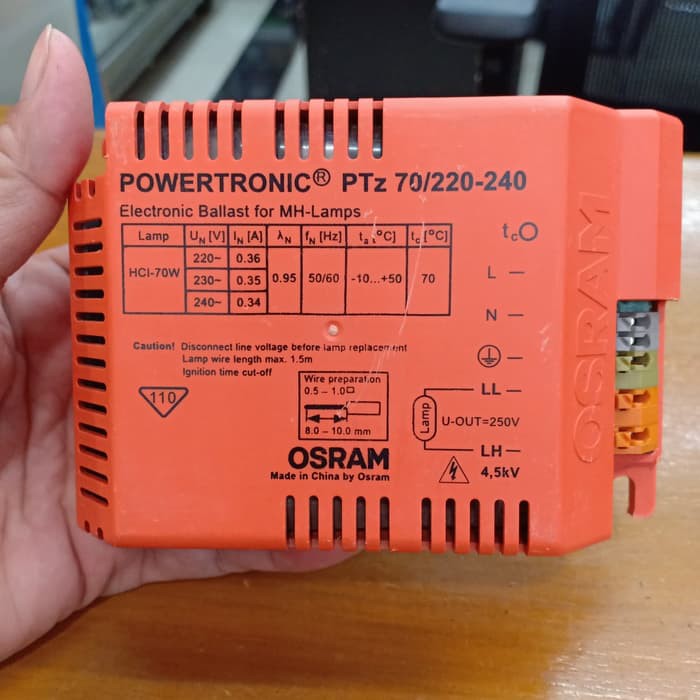 Jual BALLAST OSRAM POWERTRONIC PTZ 70 220-240 | Shopee Indonesia