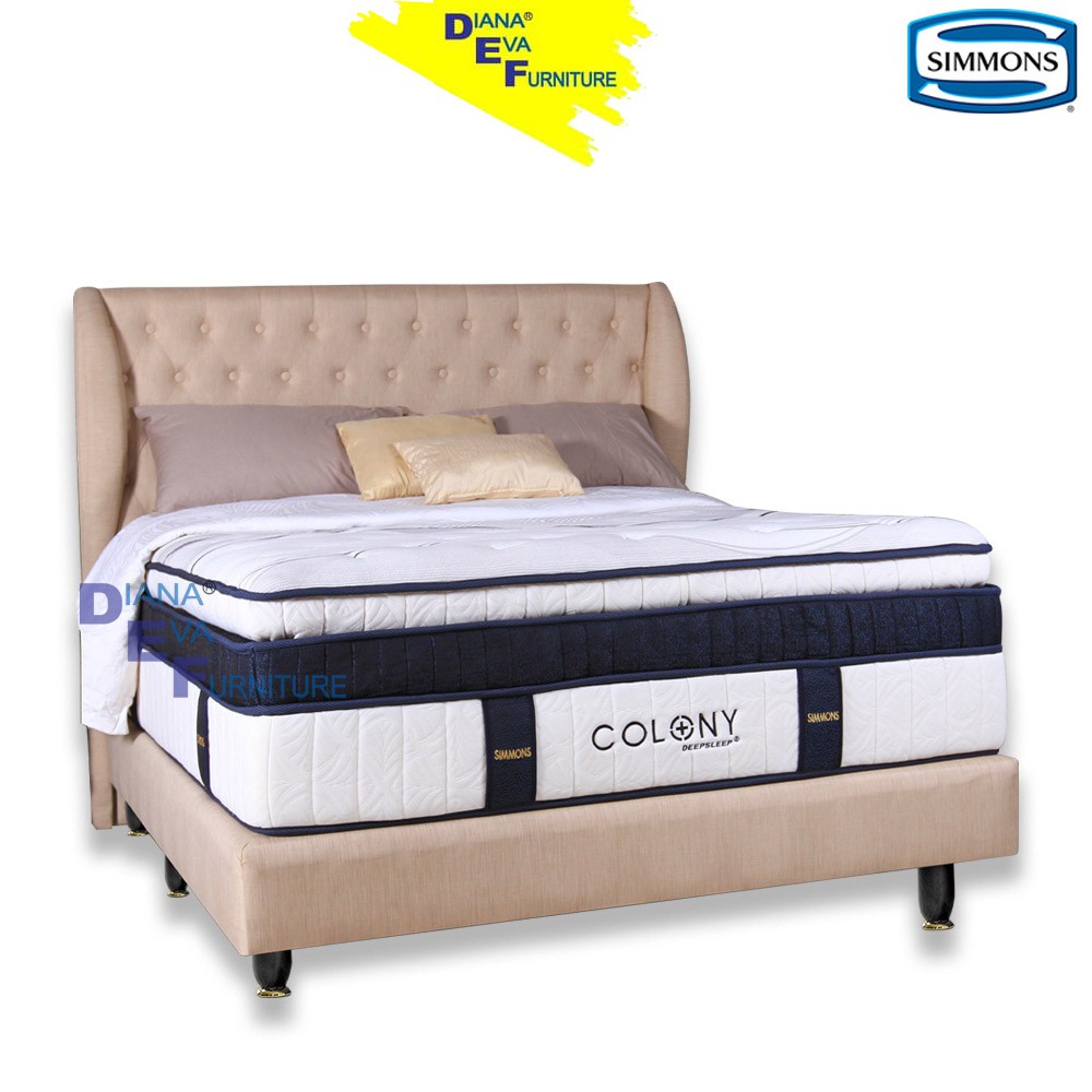 Jual Kasur Simmons Colony Full Set ( Kasur + Divan + Sandaran ...