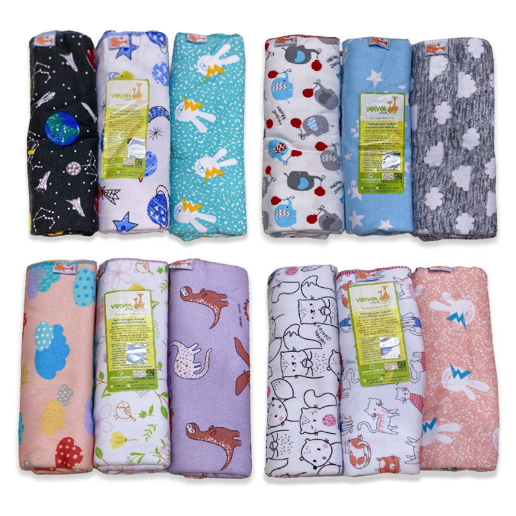 Jual Kain Bedong Bayi / Pernel Merek Velvet Junior | Shopee Indonesia