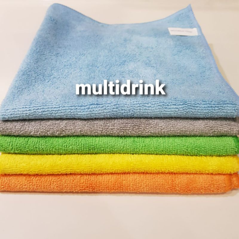 Jual Kain lap microfiber 40x40 premium / kain lap dapur / kain lap mobil / kain lap tebal ...