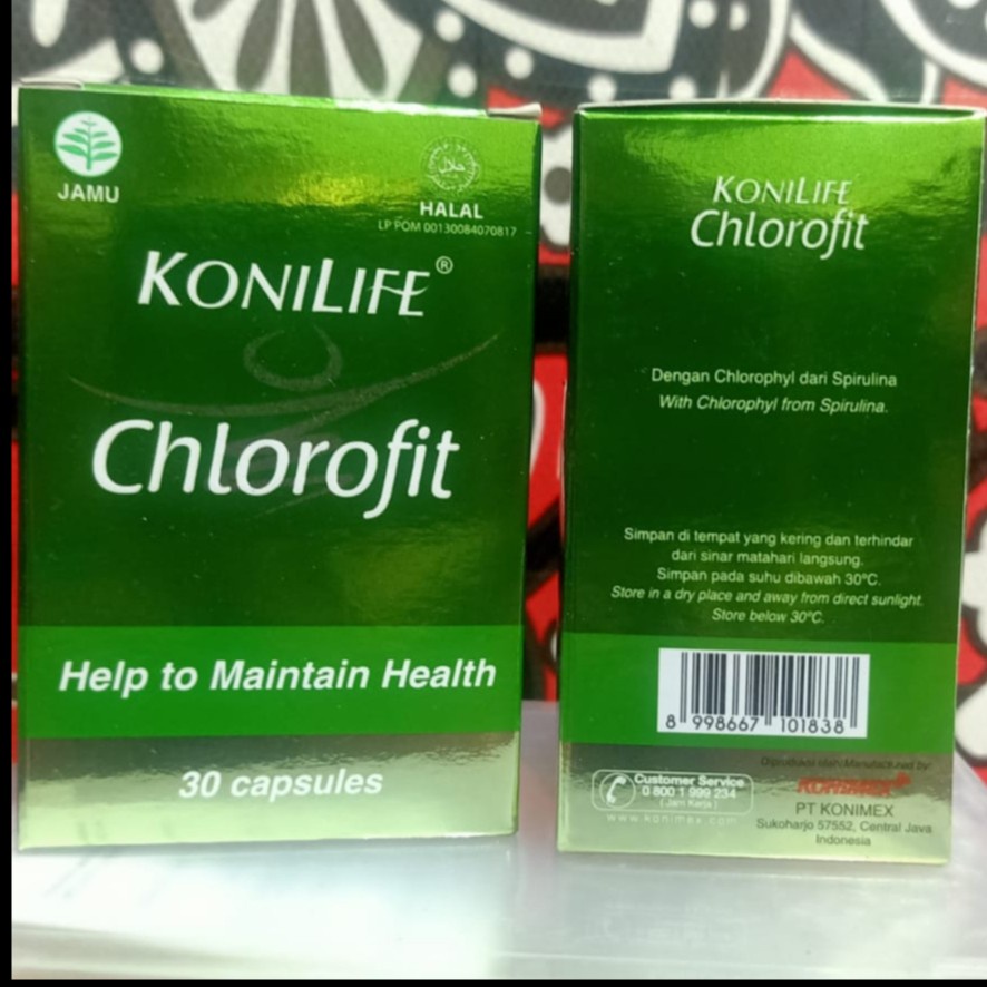Jual KONIMEX KONILIFE CHLOROFIT 30 KAPSUL SPIRULINA KOLESTROL ANEMIA ...