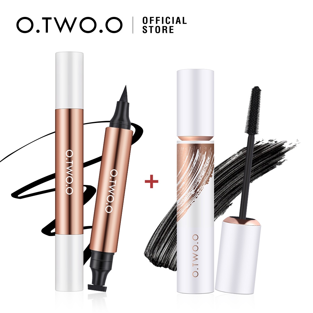 Jual O.TWO.O 2 in 1 Stamp Eyeliner Pencil +Mascara Eye Makeup Set ...