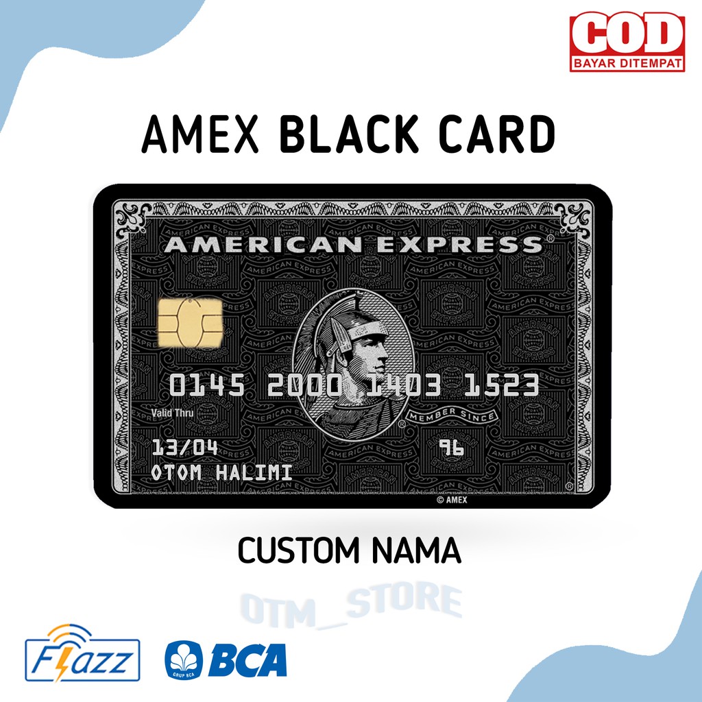 Jual Kartu Flazz BCA Gen 2 E-money Mandiri Brizzi Design AMEX Design AMEX Custom Nama - Print 1 ...