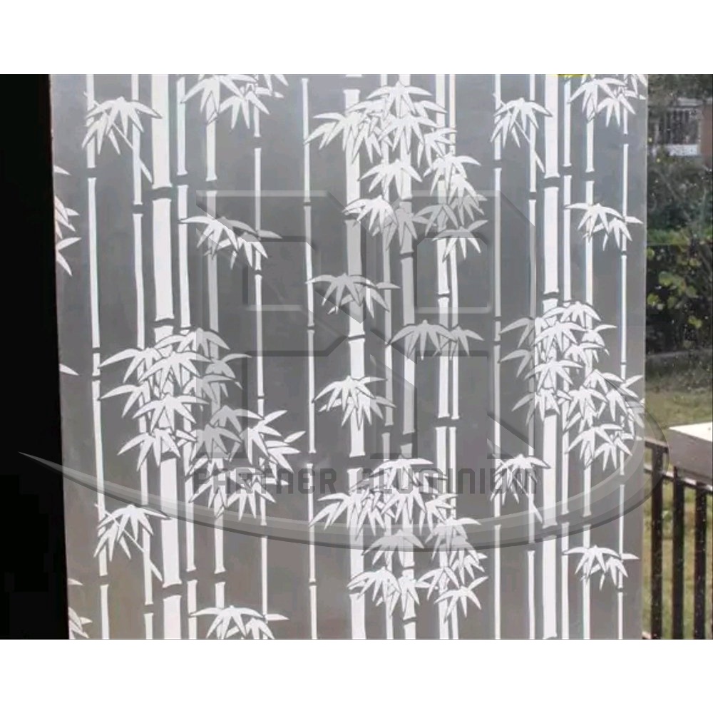 Jual Stiker Kaca Jendela Sanblast Sandblast Sunblast Motif Bambu ...
